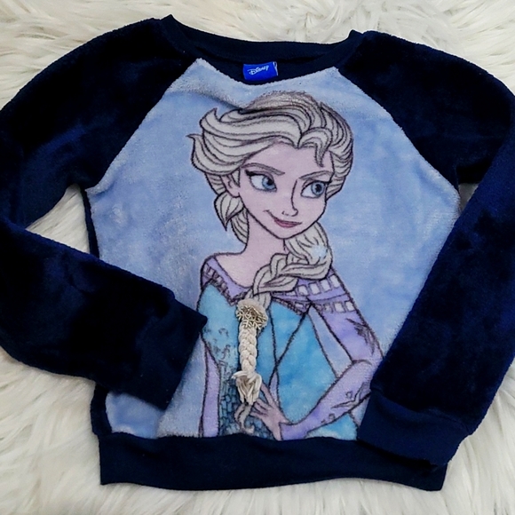 Disney | Shirts & Tops | Disney Girls Elsa Sweater Size 5 | Poshmark
